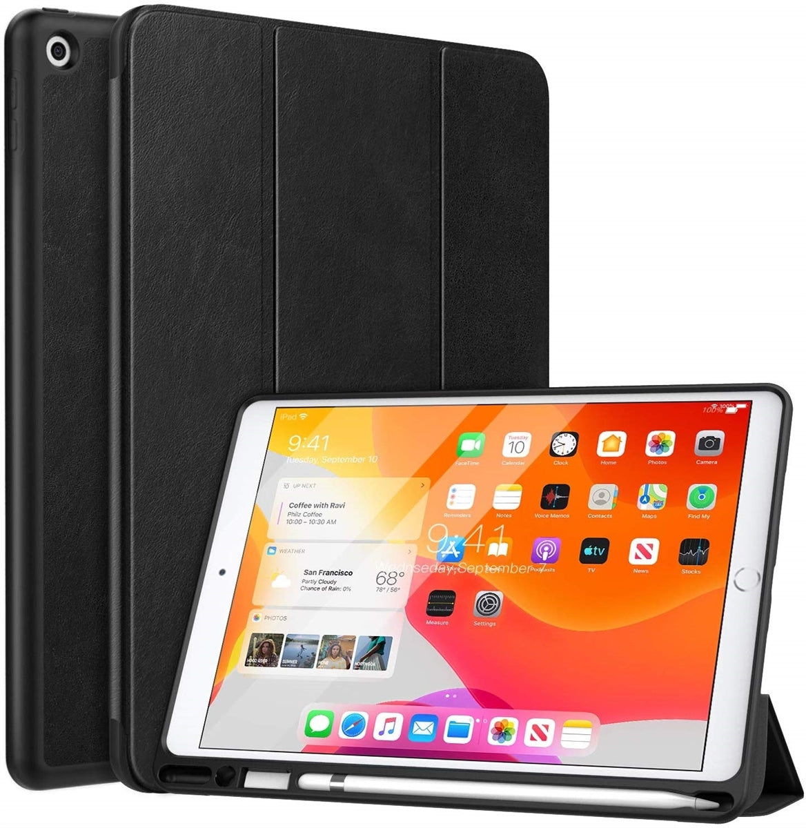 Apple iPad Mini 6 (2021) Ultraslim Tri Fold Wallet Case - Black ...